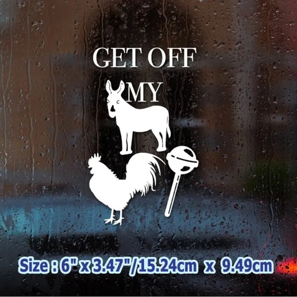 Design | New Funny Get Off Vinyl Decal Car Sticker | Poshmark